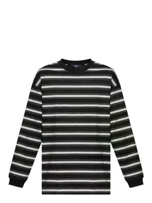 Comme Des Garçons Striped Long-sleeve T-shirt - Black
