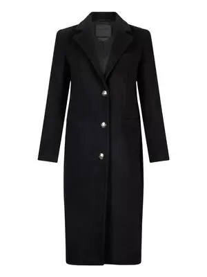 Liu Jo Lapel-collar Single-breasted Coat - Black