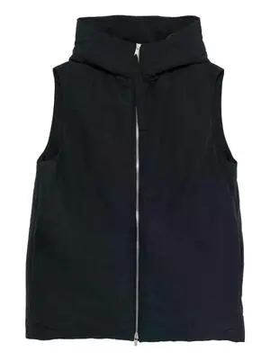 JIL SANDER Hooded Zip-front Vest - Black