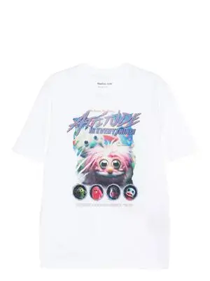Martine Rose Graphic-print Cotton T-shirt - White