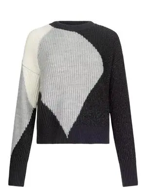 Liu Jo Puff-sleeve Wool Blend Sweater - Black
