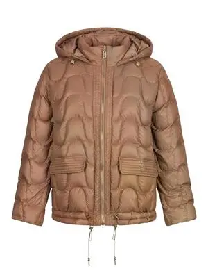 Liu Jo Quilted Hooded Jacket - Brown