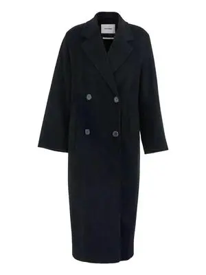 IVY OAK Clara Double-breasted Wool Coat - Black