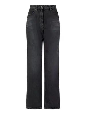 STUDIO TOMBOY Adjustable Waist Bootcut Jeans - Black