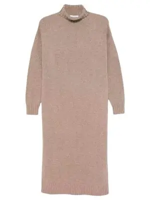 Max Mara Cashmere Midi Dress - Brown