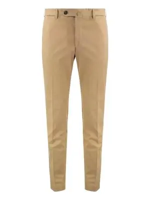 SLOWEAR Buttoned-welt-pocket Chino Trousers - Neutrals