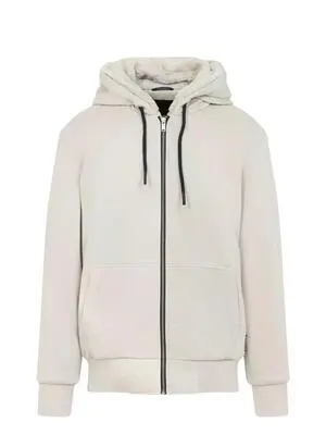 Moose Knuckles Zip-up Cotton Sweatshirt - Neutrals