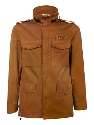 Aspesi Multi-pocket Cotton Jacket - Orange