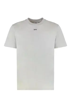 OFF-WHITE Ribbed Crew-neck T-shirt