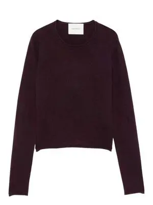 LISA YANG Long-sleeve Cropped Sweater - Brown