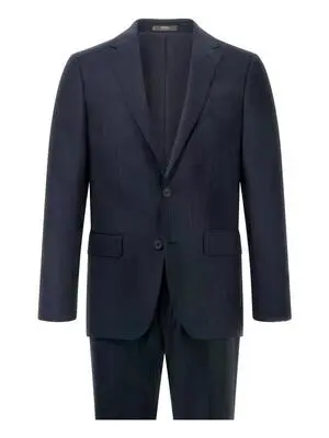 Boggi Milano Pinstripe Wool Suit - Blue