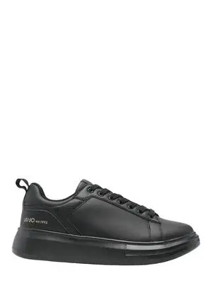 Liu Jo Leather Platform Sneakers - Black