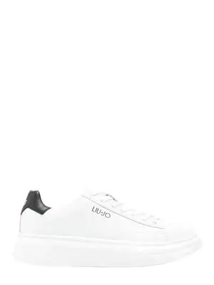 Liu Jo Leather Platform Sneakers - White