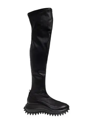 VIC MATIE Knee-high Stretch Boots - Black