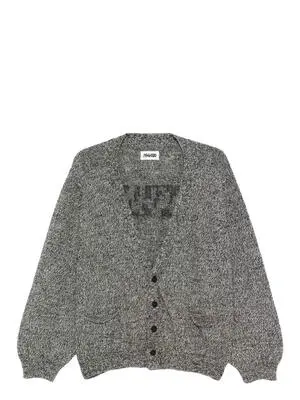 MAGLIANO Button-front Speckled Cardigan - Black
