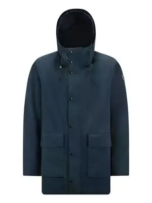 CAPE HORN Hooded Flap-pocket Jacket - Blue