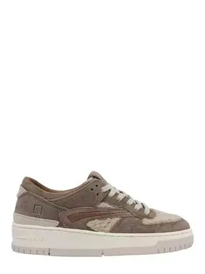 D.a.t.e. Torneo Teddy Suede-leather Sneakers - Brown