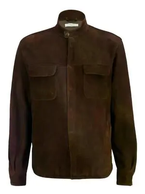 Boglioli Flap-pocket Suede Jacket - Green