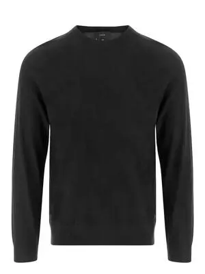 Vince Wool Blend Crew Neck Sweater Black