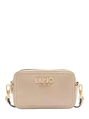 Liu Jo Crossbody Bag With Logo Plaque - Neutrals