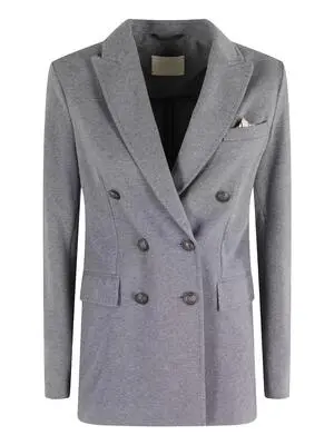 CIRCOLO 1901 Double-breasted Blazer - Grey