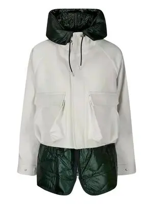 Sacai Melton Zip-up Jacket - White