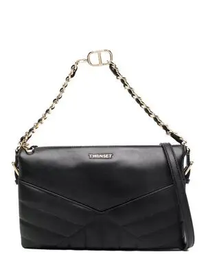 TWINSET Quilted Chain-strap Shoulder Bag - Black