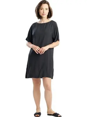 Natori Silk Modal Sleepshirt - Black