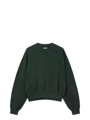 STUDIO TOMBOY Round-neck Cotton Sweatshirt - Green