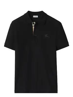 Burberry Cotton Polo Shirt Black