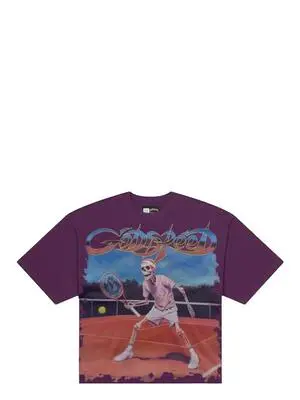 GODSPEED Top Spin Tee Shirt Wash Tee Shirt - Purple