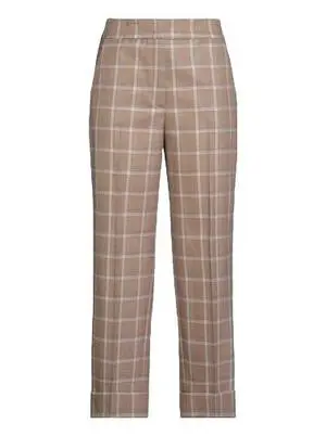 Peserico Straight-leg Virgin Wool Blend Pants - Beige