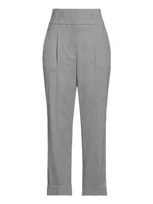 Peserico Tapered High-waisted Pants - Grey