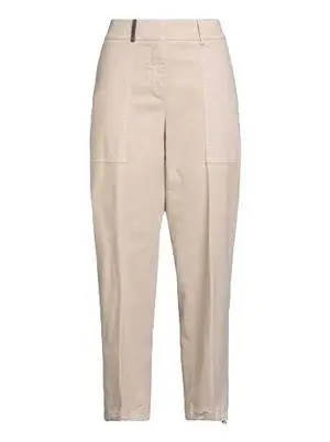 Peserico Tapered Twill Pants - Beige