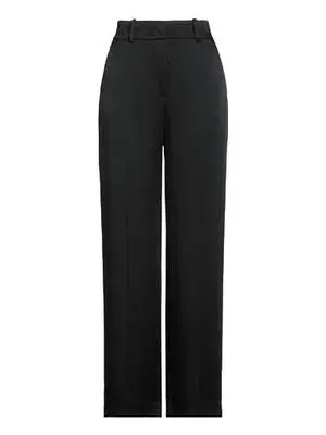 Peserico Satin Straight-leg Pants - Black