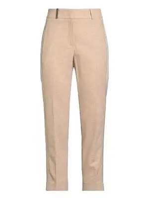 Peserico Tapered Flannel Pants - Beige
