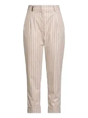 Peserico Striped Flared Pants - Beige