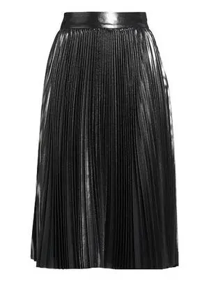 Peserico Midi Pleated Lamé Skirt - Grey