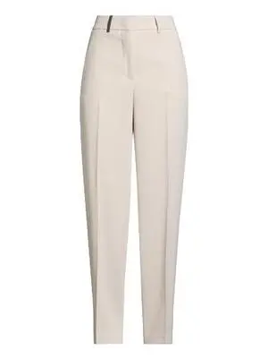Peserico Tapered High-waisted Pants - Off White