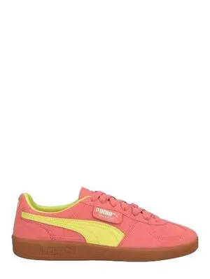 PUMA Leather Low-Top Sneakers Salmon Pink