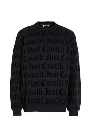 Just Cavalli Cotton Sweatshirt - Black