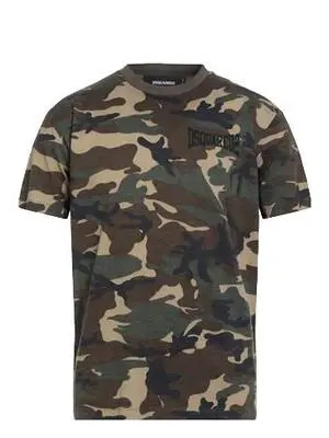 Dsquared2 T-shirt Military Size Viscose - Green