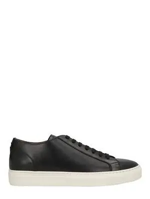 DOUCAL'S Low-top Calfskin Sneakers - Black