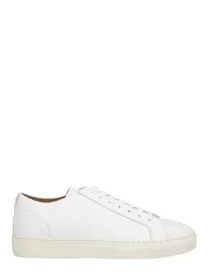 DOUCAL'S Pebbled Leather Sneakers - White