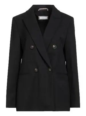 Peserico Double-breasted Blazer - Black