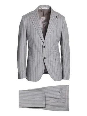 PAOLONI Suit Size Virgin Wool - Grey