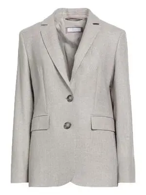 Peserico Easy Blazer In Virgin Wool Blend - Beige