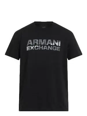 Armani Exchange T-shirt Size Cotton, Elastane - Black