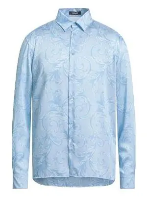 Versace Shirt Sky Size Polyester - Blue