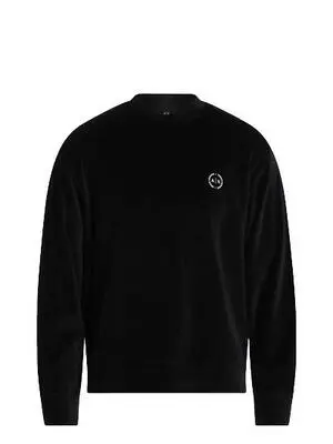 Armani Exchange Chenille Crewneck Sweatshirt - Black